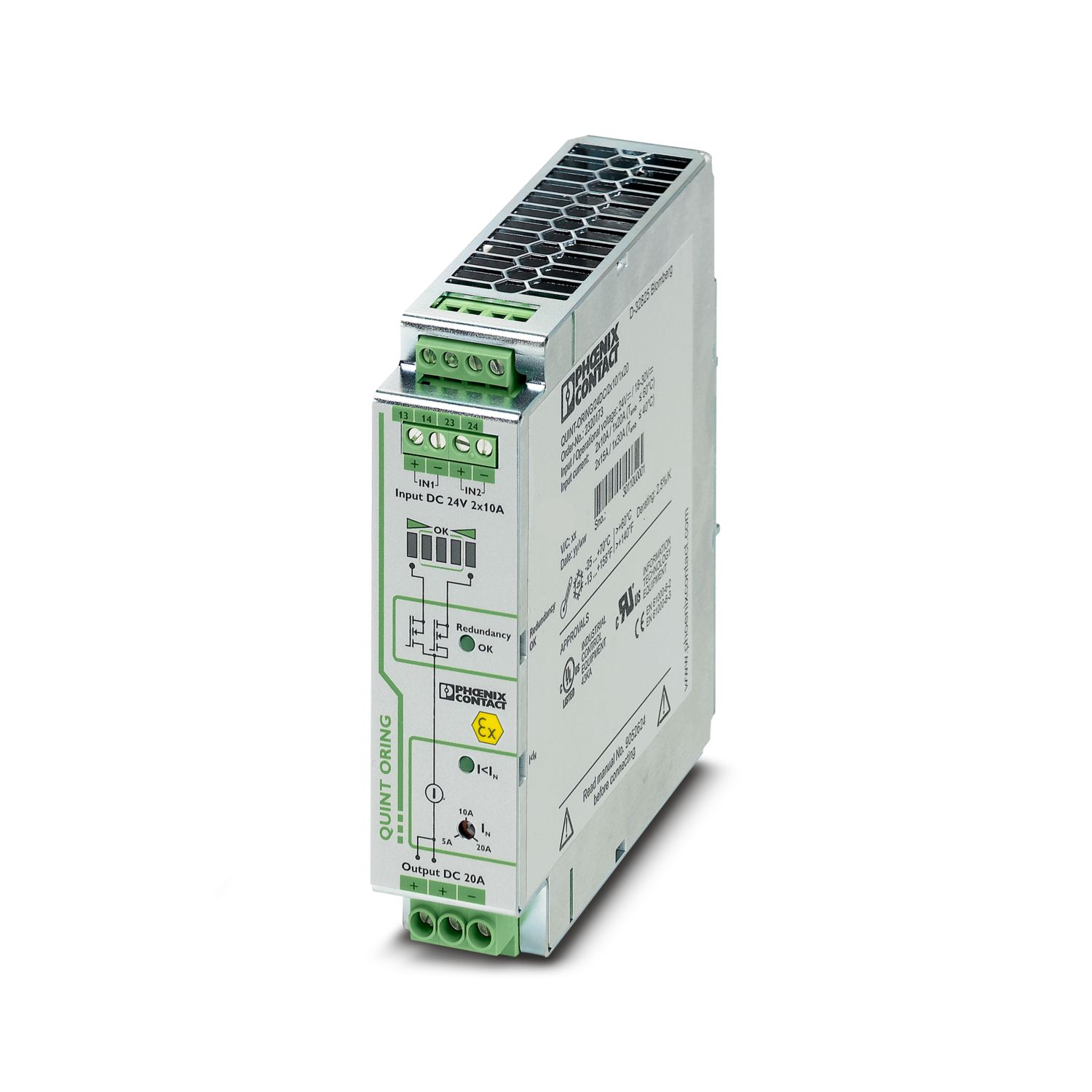 QUINT-PS/1AC/24DC/ 5/CO - 電源、保護コーティングあり QUINT-PS/1AC/24DC/ 5/CO - 電源、保護コーティングあり