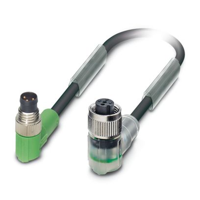 SAC-3P-M 8MR/ 1,5-PUR/M12FR-2L - Sensor/actuator cable - 1682485 ...