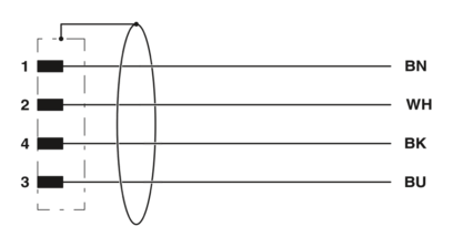 传感器/执行器电缆-SAC-4P-M8MS/ 0,2-PUR SH-菲尼克斯电气商城