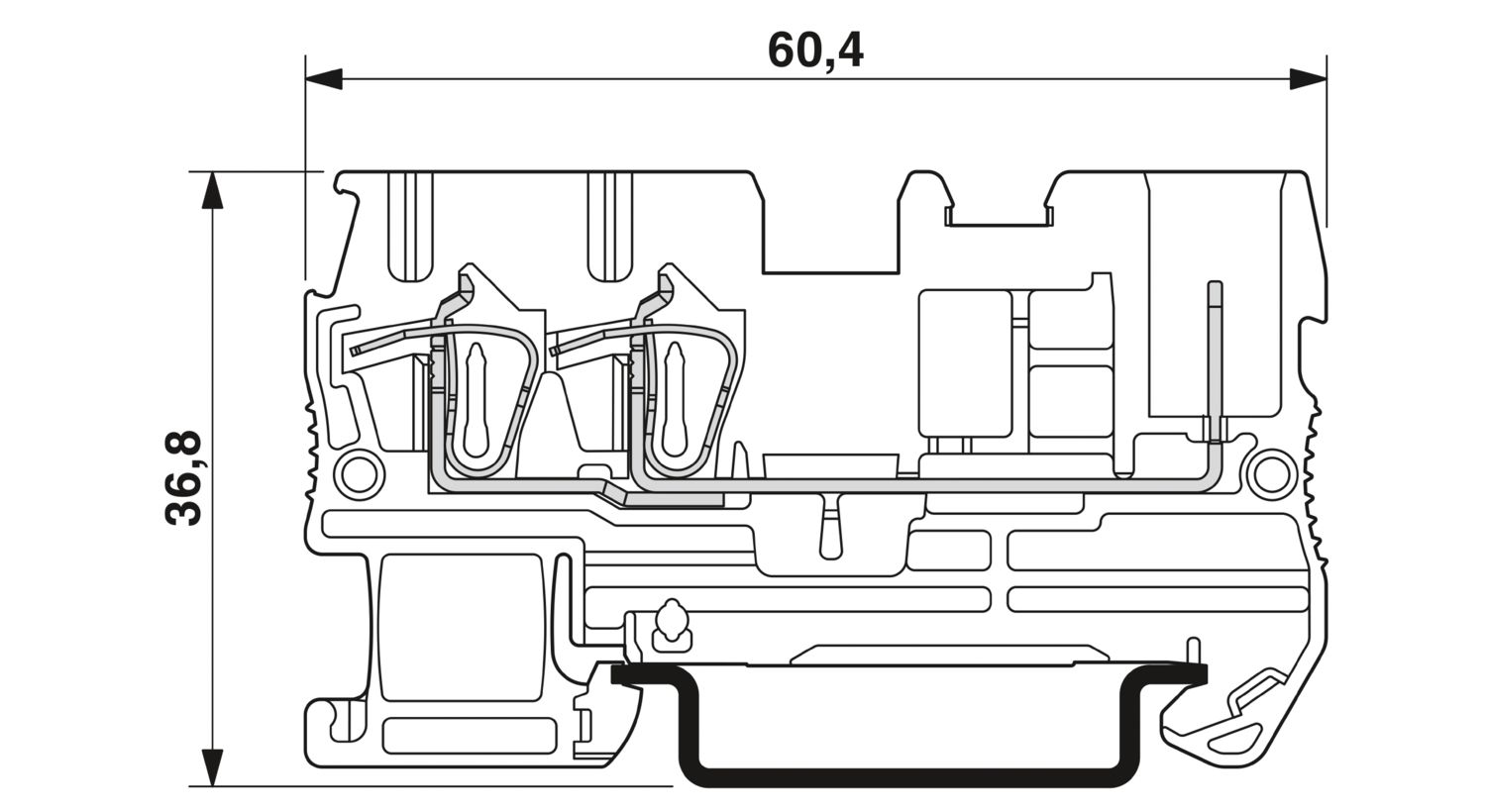 ST 2,5-TWIN/ 1P - Feed-through terminal block - 3042117 ST 2,5-TWIN/ 1P - Feed-through terminal block - 3042117