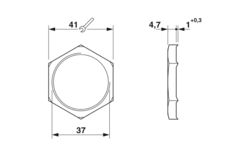 A-INLE-PG29-N-S - EMC nut - 1411281 | Phoenix Contact