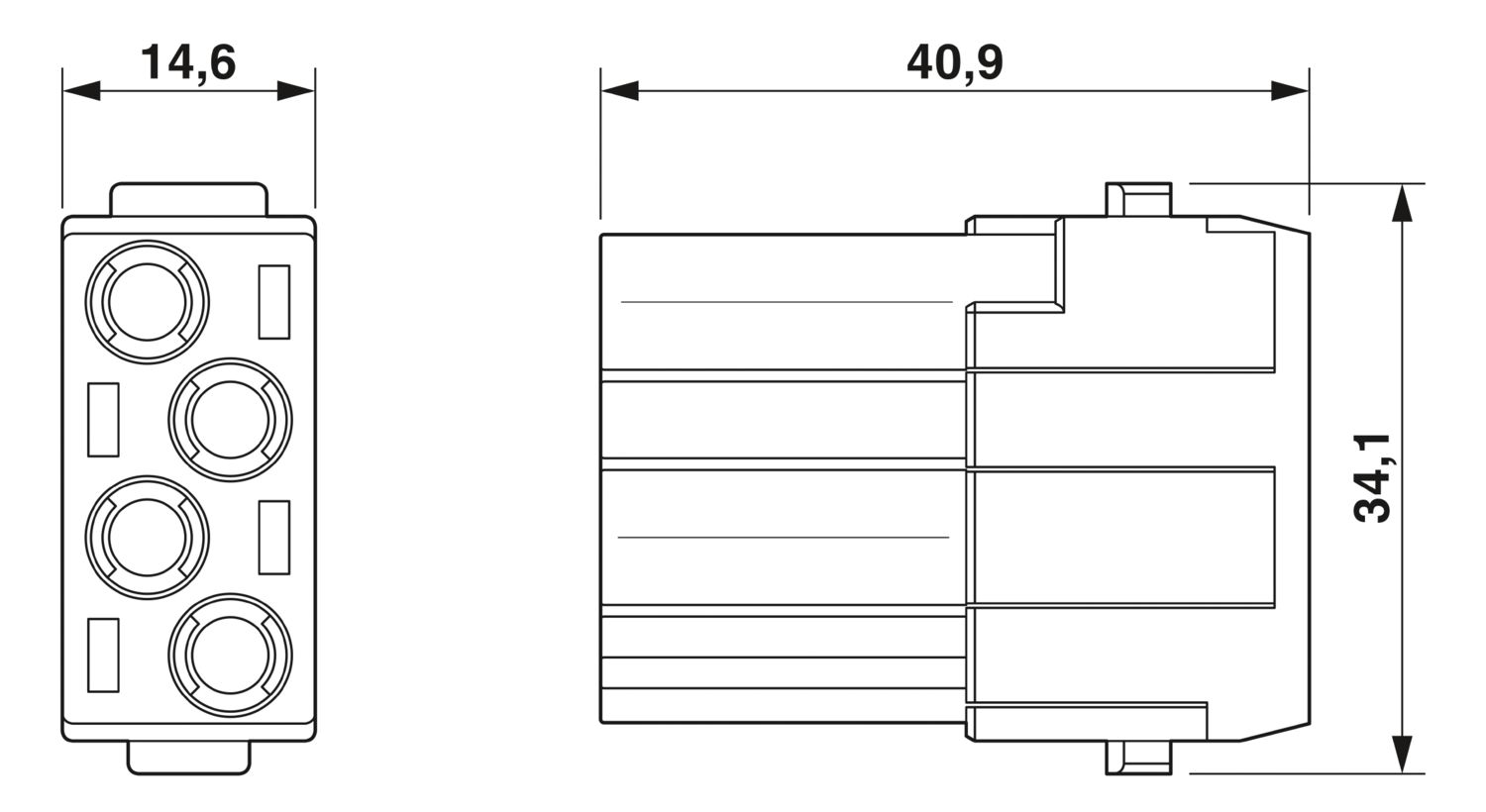 HC-M-04-CT-F - Contact insert module - 1414363 | Phoenix Contact HC-M-04-CT-F - Contact insert module - 1414363 | Phoenix Contact
