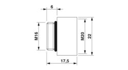ENLAR-M-KV-M16/M20 - Extension adapter - 1647653 | Phoenix Contact