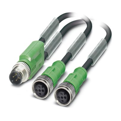 SAC-3P-M12Y-2XM12FS// - Sensor/actuator cable SAC-3P-M12Y-2XM12FS// - Sensor/actuator cable