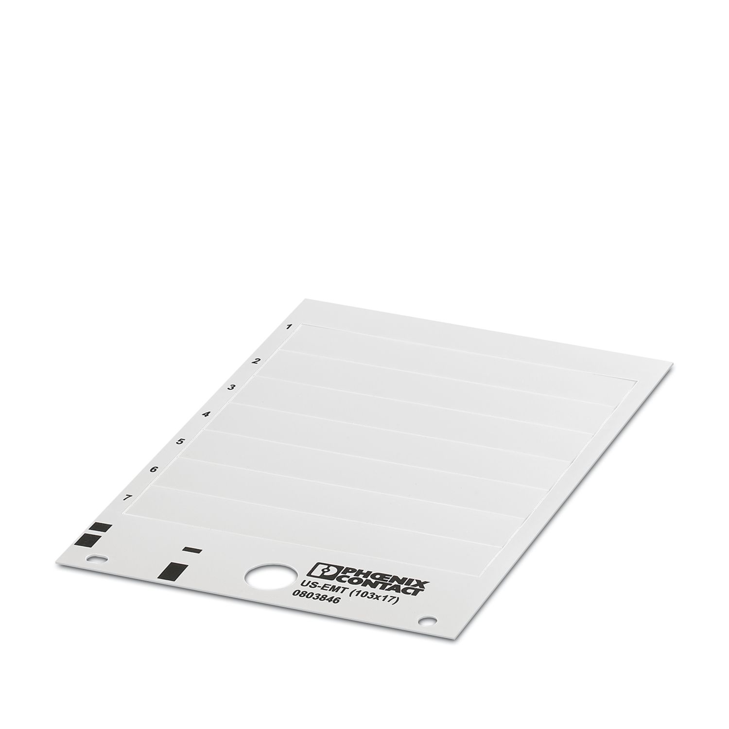 US-EMT (103X17) - Insert label - 0803846 | Phoenix Contact US-EMT (103X17) - Insert label - 0803846 | Phoenix Contact