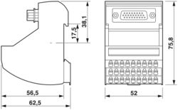 VIP-3/PT/HD26SUB/F - Interface module - 2904273 | Phoenix Contact
