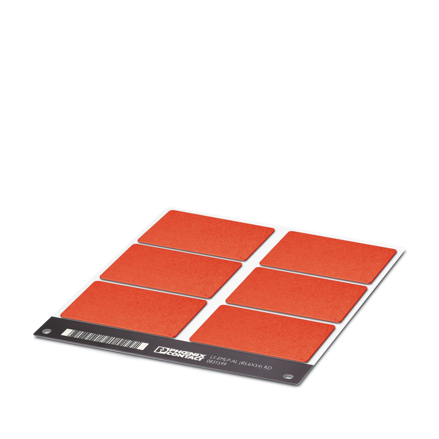 LS-EMLP-AL (85,6X54) RD - Device marker - 0831599 | Phoenix Contact