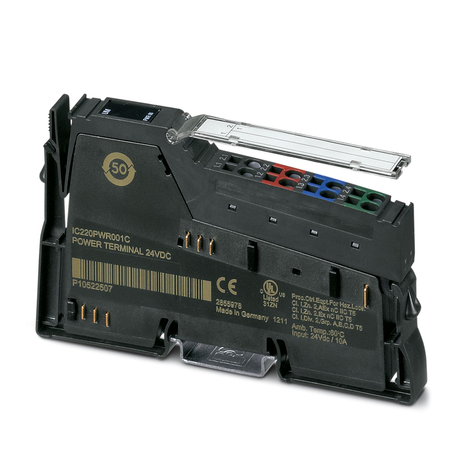 GE-IB IL 24 PWR IN/F-D - Inline terminal - 2855185 | Phoenix Contact