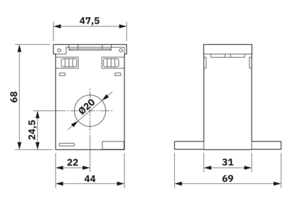 电流互感器-PACT MCR-V1-21-44- 50-5A-1-菲尼克斯电气商城