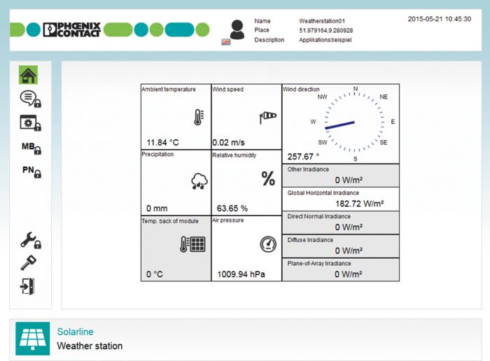 Meteorological data acquisition for solar systems | Phoenix Contact