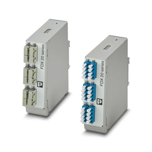 Compact FO splice boxes for DIN rails | Phoenix Contact