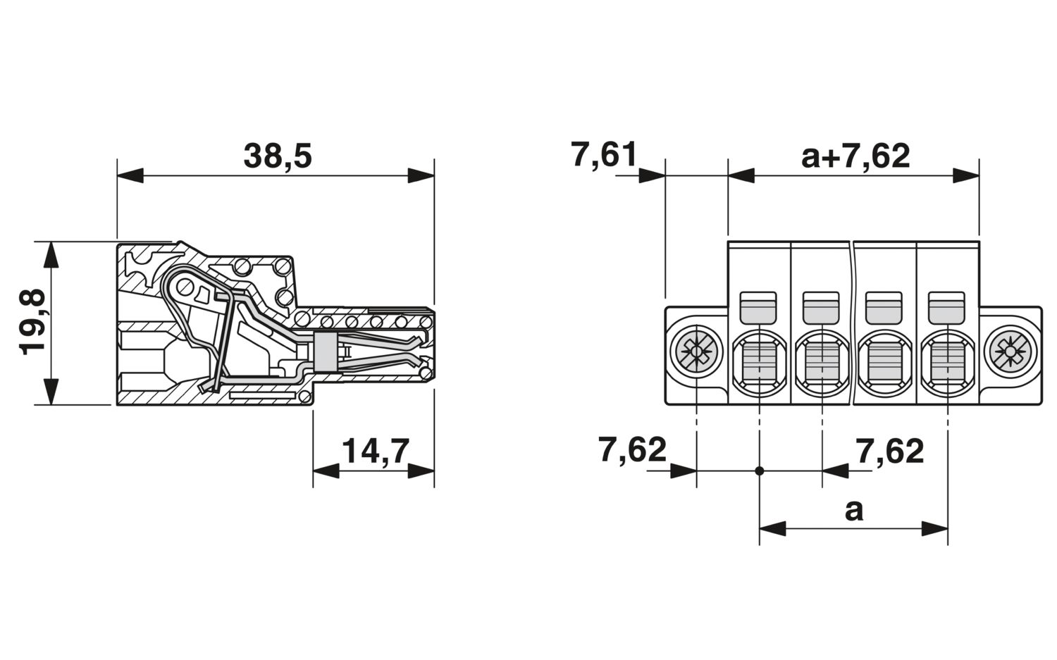 SPC 5/ 5-STF-7,62 - PCB connector - 1996155 | Phoenix Contact