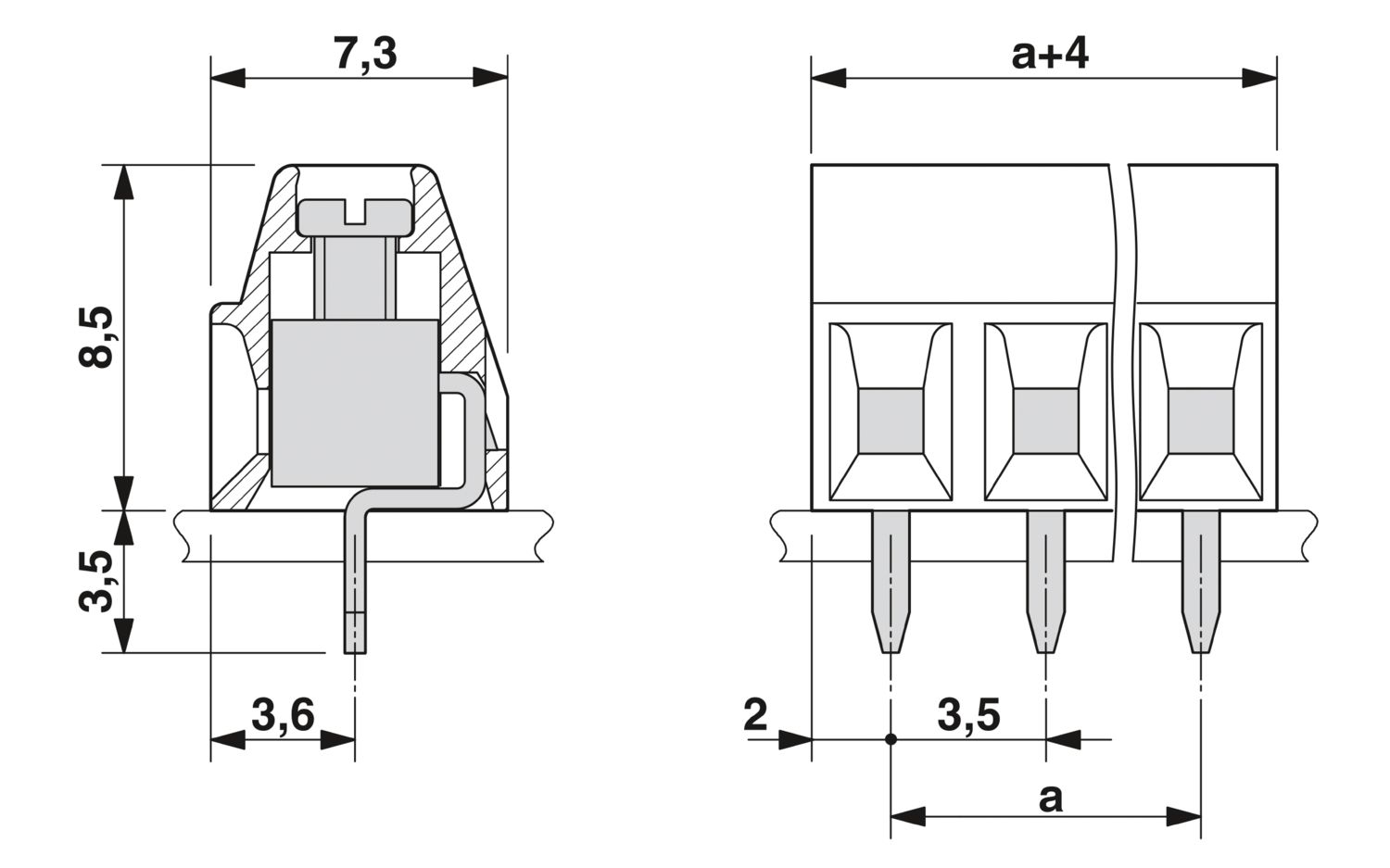 MKDS 1/ 3-3,5 HT BK - PCB端子 - 1984950 | Phoenix Contact MKDS 1/ 3-3,5 HT BK - PCB端子 - 1984950 | Phoenix Contact