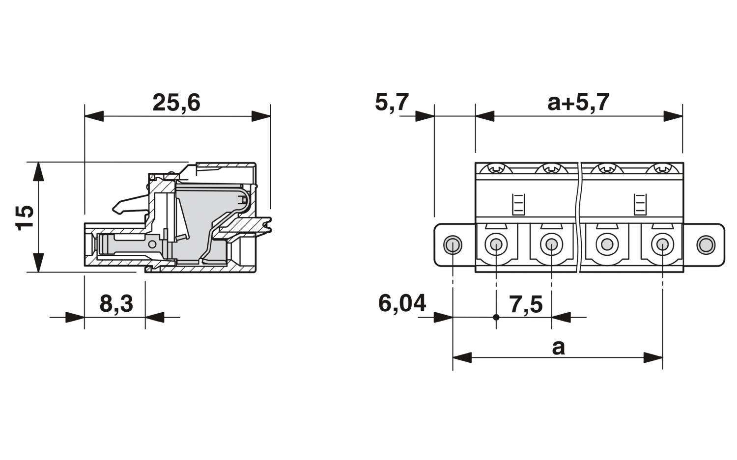 GFKC 2,5/ 2-STF-7,5 - PCB connector - 1939523 | Phoenix Contact